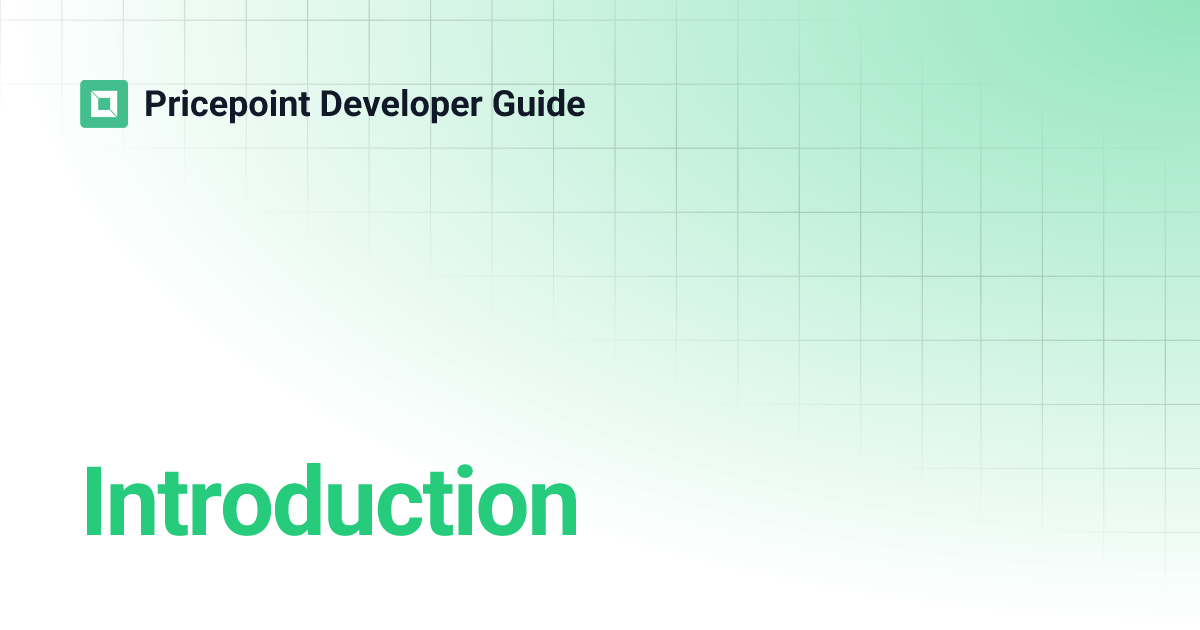Introduction | Pricepoint Developer Guide